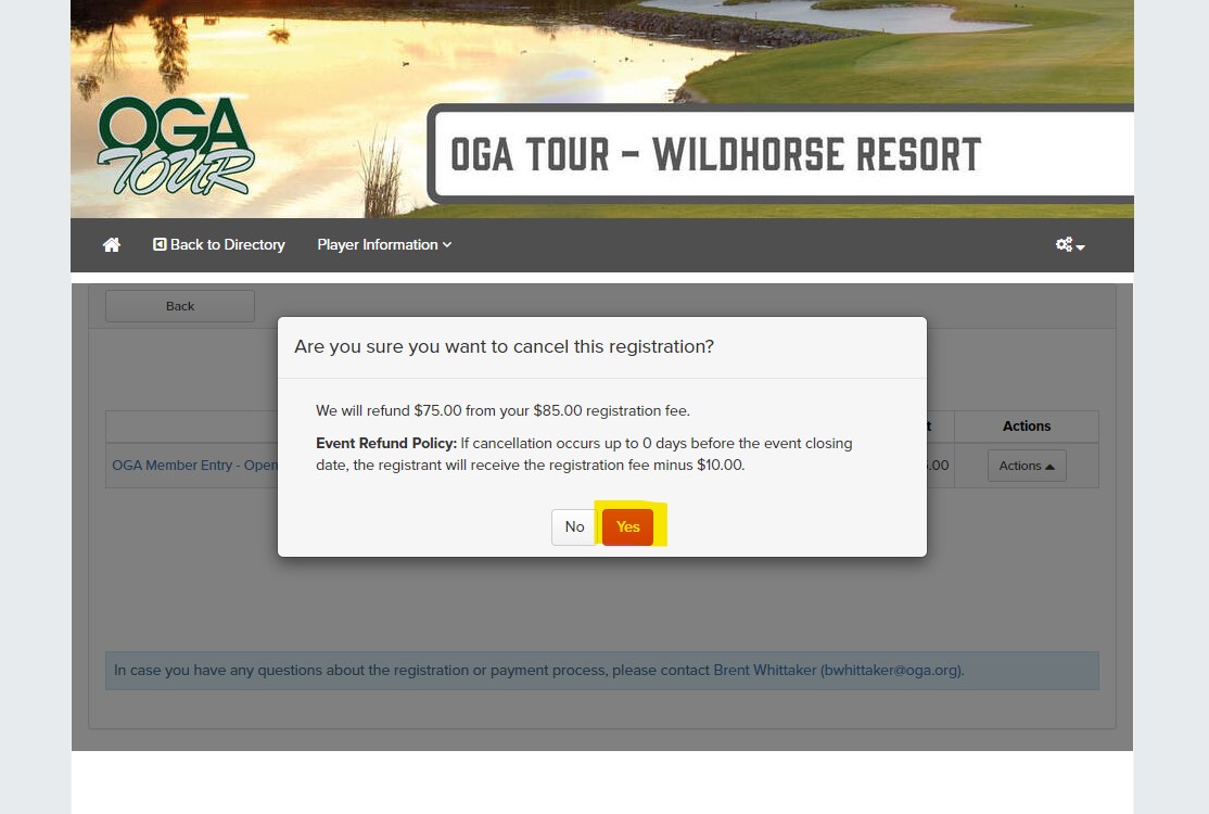 How do I cancel my registration?